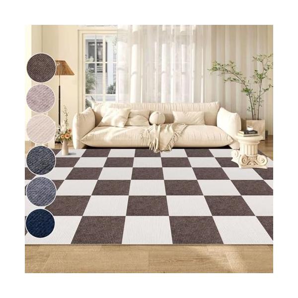 モダンアイボリー＆ブラウン/30*30*0.5cm 20枚/20XZFKIVBR30X30・Size:30*30*0.5cm 20枚Color:アイボリー＆ブラウン・パッケージ個数:1・1.厚さ25%UP、柔軟防音で周囲と身の回りを守るこの...