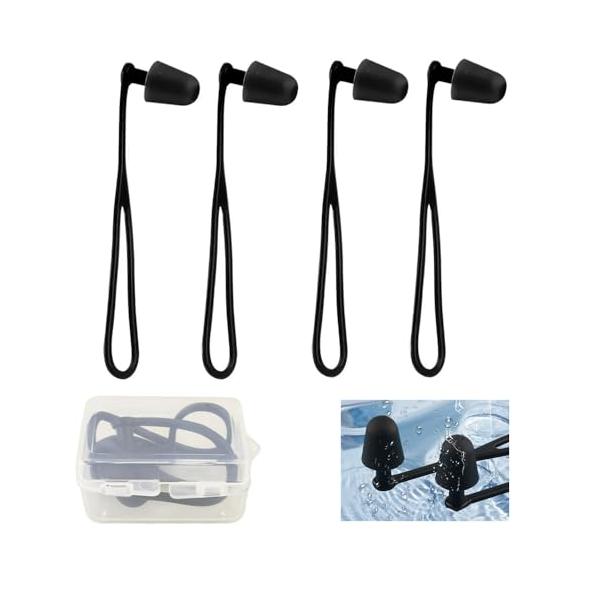 コード付きブラック/-/XIANFQNKJ-L187・1.快適な密着感と防水性シリコン製の水泳耳栓は、人間工学に基づいた立体設計で耳にぴったりフィット。二重防水構造により水の侵入をしっかり防ぎ、耳をやさしく保護します。・2.簡単に装着できる...