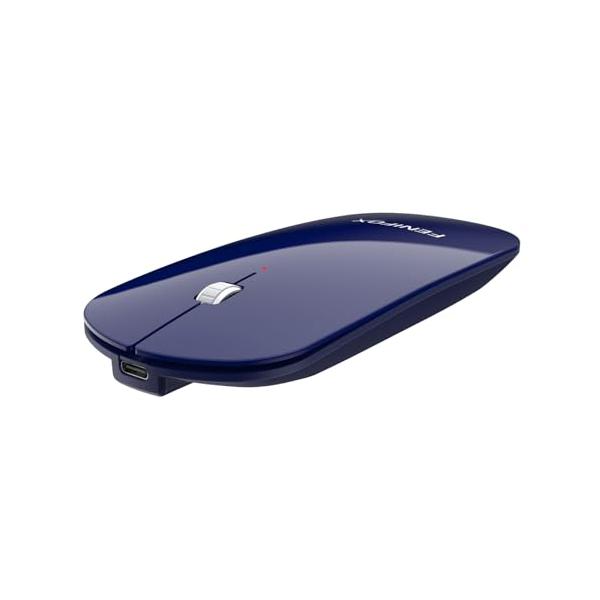 モダンブルー/薄型 軽量 持ち運び/Bluetooth マウス 106・Color:ブルー・パッケージ個数:1・極薄軽量、究極の携帯性 超薄型でポータブルなデザインは、厚さ約1.5cm、重量約45gと、小さいサイズが特徴です。ABS+PC素...