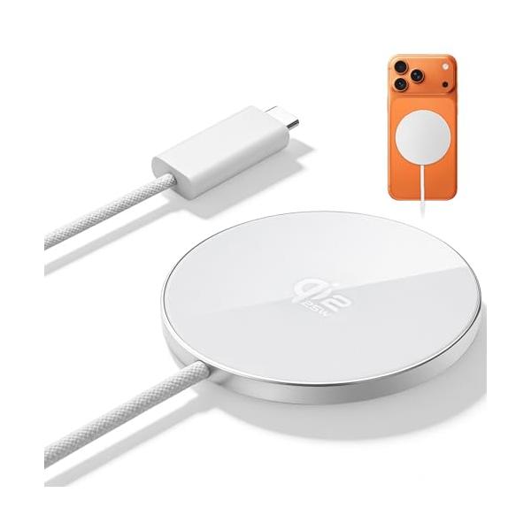 ホワイト/-/ワイヤレス充電器・Color:ホワイト・?Qi2対応 25W急速充電FEEKI 新型MagSafe充電器は、Qi2.2規格へとアップグレードし、WPC認証を取得しました。技術面における安全性と効率性は国際基準に適合しており、従...