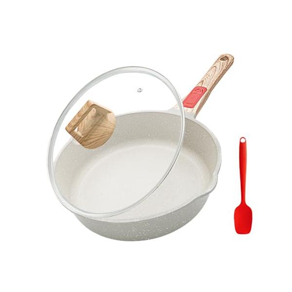 ホワイト/24cm/-・Color:ホワイトSize:24cm・??プロ仕様の高品質素材 24cmフライパンは航空機グレードのアルミニウム合金を採用！熱伝導率が高く、ムラなく一瞬で全体が温まるため、炒め物から煮込みまでプロのような火通りを実...