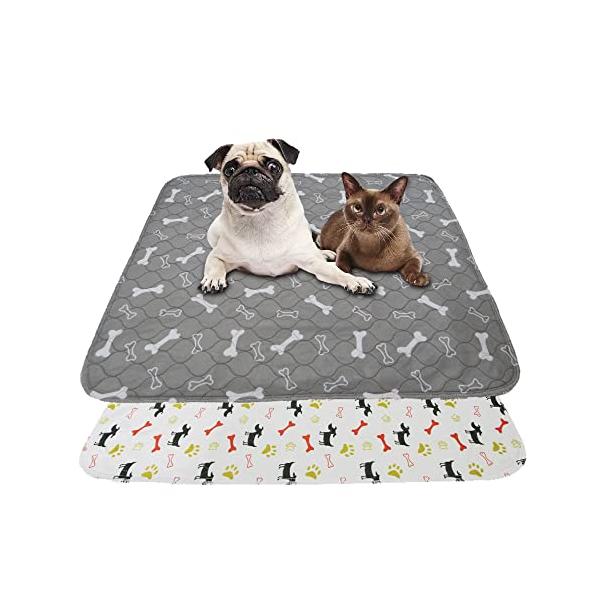 ホワイト/70×80cm/-・大判、2枚セットサイズ：70×80cm　2枚セット（写真の２種類が各１枚、計２枚）大判で2枚あるので洗い替えに便利です。お出かけ時に使うのも便利です。手触りが柔らかくてペワンちゃんにもやさしいです。・多重構造、...