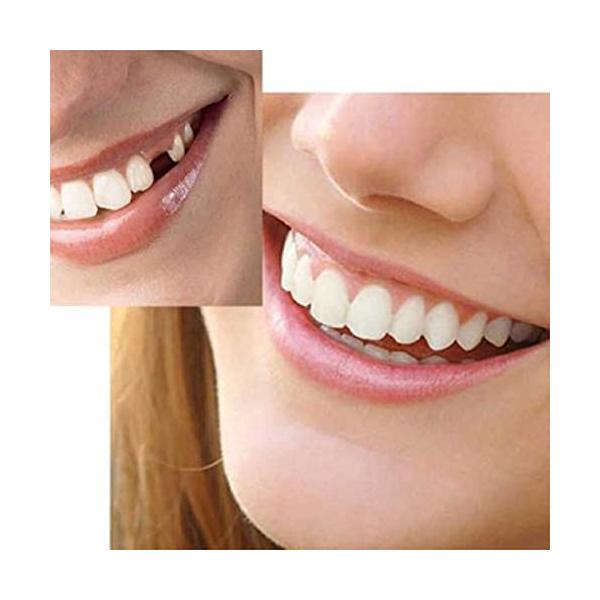 50pcs/-/-・Color:50pcs・1高品質のレジン素材で作られた50個のテンポラリークラウンの箱。安全、無毒、無臭、安全に使用でき、歯肉の崩壊を防ぎます。・2優れた職人技：私たちの一時的な義歯の歯は、シリカゲルで作られた素敵な薄い...