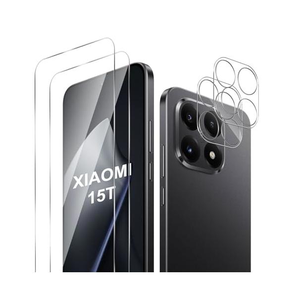-/Xiaomi 15T/15T Pro 対応ガラスフィルム*2+カメラ保護*2/-・Size:Xiaomi 15T/15T Pro 対応ガラスフィルム*2+カメラ保護*2・適用機種Xiaomi 15T Pro 対応のガラス保護フィルム（2...