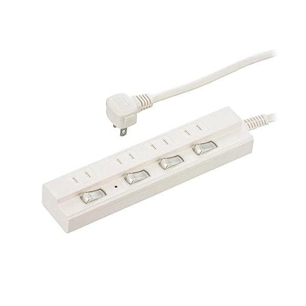 4個口/雷ガード付きホワイト/4個口3m/HS-TPK43W-22・Size:4個口3m・パッケージ個数:1・ 特 長 　◆精密機器を雷から守る雷ガードつき電源タップ　◆雷軽減素子内蔵で落雷時のダメージを軽減　◆LEDランプつき個別スイッチ...