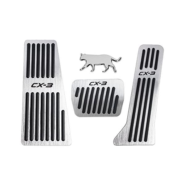 シルバー/-/-・パッケージ個数:1・適合車種：マツダCX-3 DK系。マツダ車オルガン式ペダル採用車に適合します。※必ず適合車種をご確認の上購入して下さい。(お使いペダルの形状を必ず確認下さい)。・優れた素材：ペダル表面は軽量で剛性が高い...