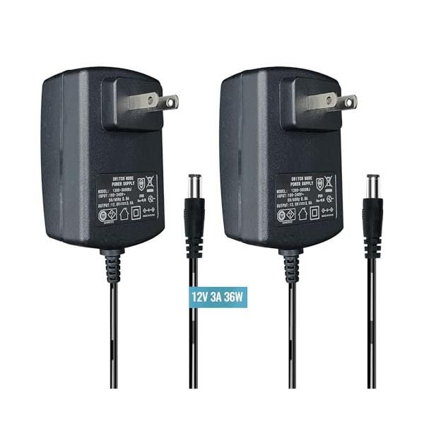 -/2X12V-3A/-・Size:2X12V-3A・[ACからDC 12V 3A] ---AC入力: 100V-240V 60Hz/50Hz。 DC出力：12V 3A 36W。 コードの長さ: 1.8M (6フィート)。 プラグサイズ：5...