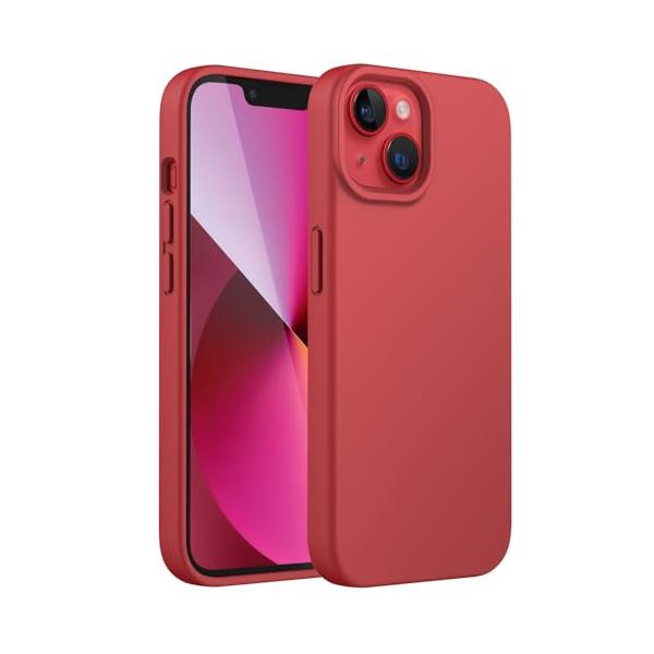 レッド/-/3584B・Color:レッド・パッケージ個数:1・[互換性] iPhone13 6.1インチ用の特別デザインです。おデバイスに完全な保護を提供し、ワイヤレス充電をサポートします・[使いやすい] 高品質のシリコンとPC素材を採用...