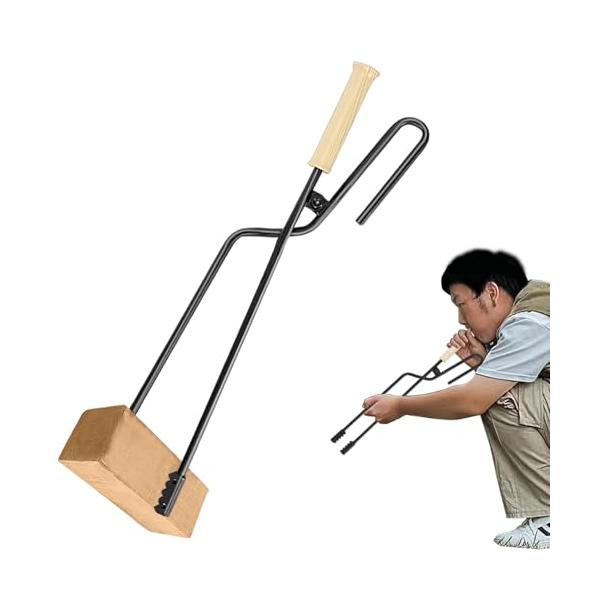 バーベキュートング火バサミ 火吹き棒 一体型 -B/-/CHQ002・Color:火バサミ 火吹き棒 一体型 -B・サイズ：51.3 cm×9.0 cm・重量：375 g・材質：鉄、ステンレス・用途：薪・炭つかみ用、火吹き棒・特徴：(1)中...