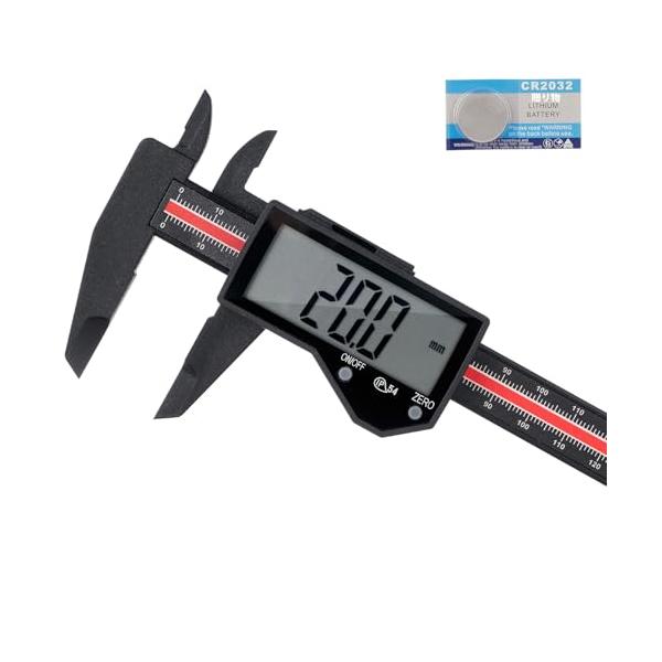 NumberOfItems:1・耐磨耗性?拔群：ノギスの全体は耐久性炭素繊維素材を採用しており、錆びない、引っかき傷防止、耐衝撃性に優れています。柔らかなカ一ボンフアイバ一を採用することで、?定対象品に傷を付けません。・正確な測定： 0.1...