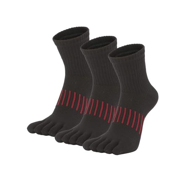 ブラック 3足組 B/25.0-27.0 cm/-・Size:25.0-27.0 cmColor:ブラック 3足組 B・メイン素材: 80％綿＋18％ポリエステル＋2％スパンデックス。・サイズ：25-27cm、弾力がある素材を使って、伸縮性...