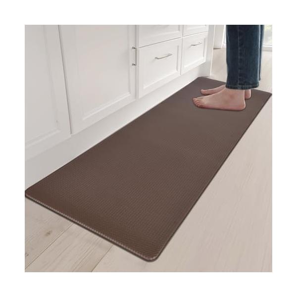 ブラウン/約44×120cm/-・Color:ブラウンSize:約44×120cm・サイズ約44×120×0.8cm 　素材：ポリ塩化ビニル・汚れに強いポリ塩化ビニル素材を使用したので、はっ水・防汚に優れております。水や調味料、油がこぼれた...