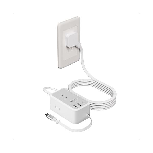 巻取り式 USB-C ケーブル PD-/-/TS-PS03JP00・Style:巻取り式 USB-C ケーブル PD・10 000回耐久USBケーブル、安心の据え置き充電USBケーブル内蔵式のコード部分は、10 000回の出し入れ試験および...