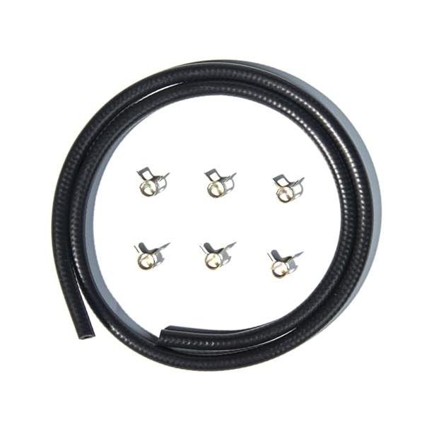 -/内径10mm/Pronese・Size:内径10mm・商品概要＆3層構造：内から、外までは耐油ゴム製、ナイロン繊維製と耐熱ネオプレーン製です。＆全長1m、内径10mm、6個のホースクランプも含まれています。・商品特長＆耐熱、耐油、耐圧、...