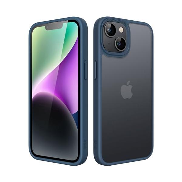 ストームブルー/iPhone 14 6.1インチ/3880H・Color:ストームブルー・[ミリタリーグレードの保護] このケースは、6フィートの落下テストでミリタリーグレードの耐衝撃性として認定されており、衝撃を吸収するコーナリングクッシ...