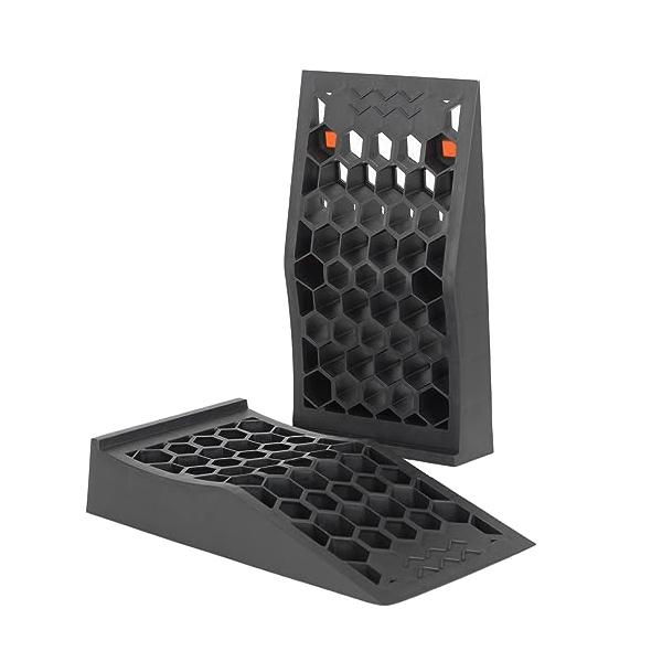 ブラック/2 - 短い/2 - 短い・Size:2 - 短い・パッケージ個数:1・「ロープロファイルデザイン」：このステップスロープのサイズは430mm x 236mm x 80mmで、積載角度は17°で62mmのリフトアップがです。車高の...