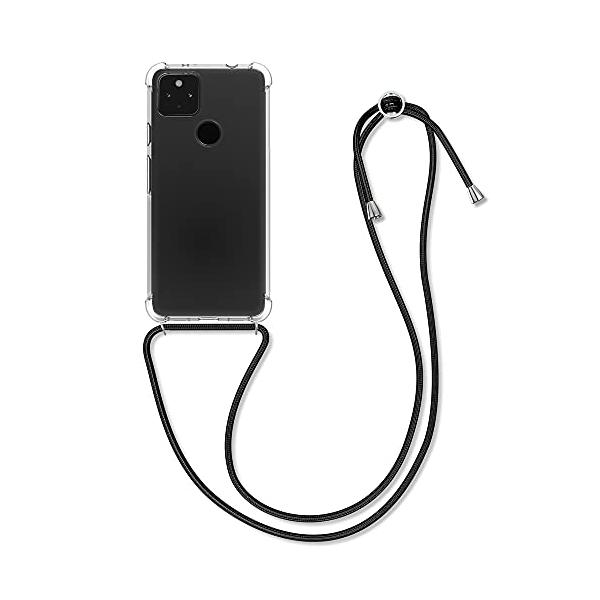 クリア透明/-/55595.03_m001722・Color:透明・ぴったり: Google Pixel 5a 5G対応・ショルダー タイプ: この斜めかけケースには首掛け用の調節なスマホストラップが付いており、まるでアクセサリーのようにス...