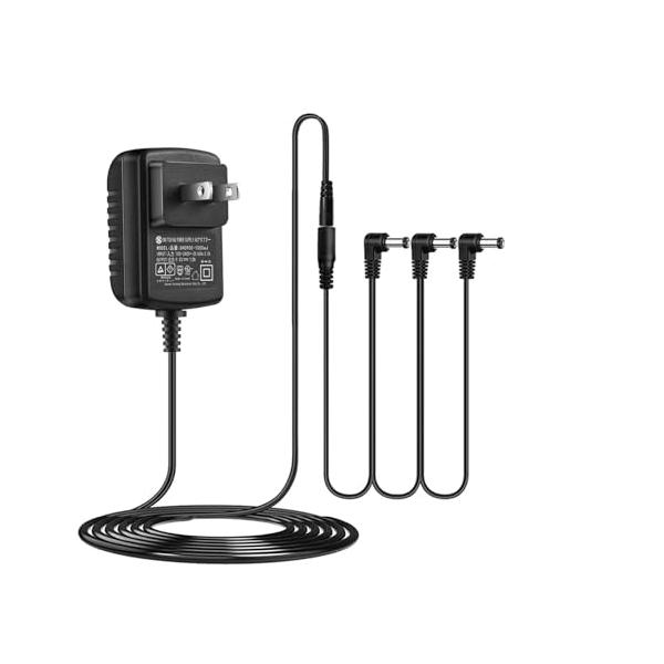 -/9V 1A+3チャンネルケーブル/-・Size:9V 1A+3チャンネルケーブル・商品仕様入力: 100-240V 50/60Hz 0.5A 出力：9.0V 1.0A　出力プラグ：外径5.5mm*内径2.1mm ケーブルの長さ：125c...