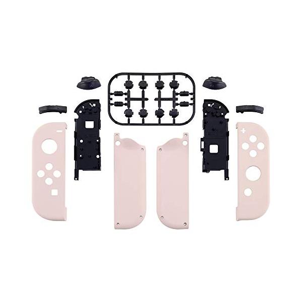 チェリーブロッサムピンク/純色マット系/-・Color:チェリーブロッサムピンク・パッケージ個数:1・スイッチジョイコンにフィットするカスタムデザインの替えるハウジング。精密にカットされたケースは元のケースとまったく同じような機能しています...