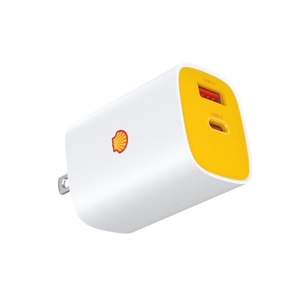 ホワイト/-/-・45W 急速充電・2台同時充電Shell 45W 急速充電器には、1つのUSB-Cポートと1つのUSB-Aポートを搭載し、2台のデバイスを同時に充電できます。Cポート使用時には最大45W出力に対応し、iPhoneやiPad...