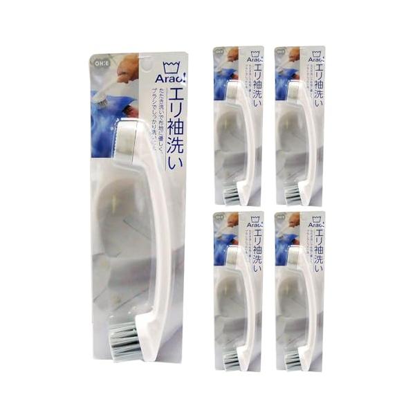 エリ袖洗いブラシ 5個セット白/洗濯ブラシ5個/縦21.5×横3.3×奥行6cm/-・Color:白/洗濯ブラシ5個・パッケージ個数:1・商品サイズ：縦21.5cm×横3.3cm×奥行6cm・材質：柄 ポリプロピレン、たたき洗い部 熱可塑性...