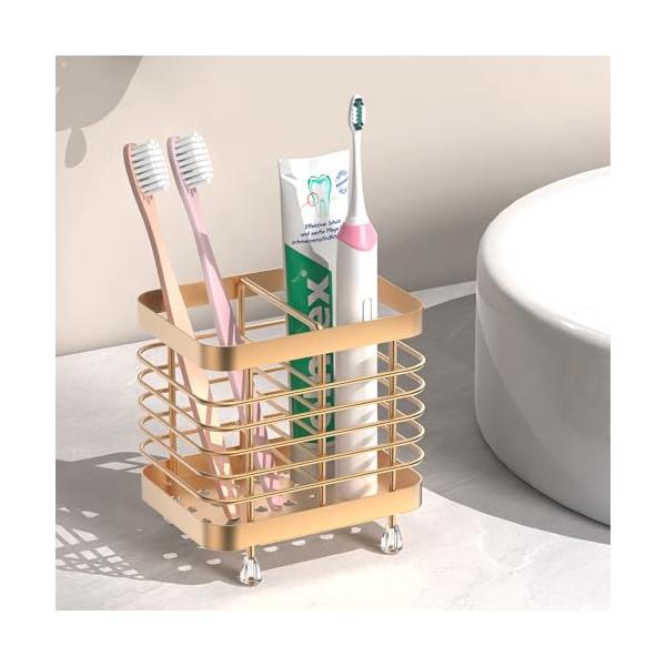 ローズゴールド/2仕切り/-・Size:2仕切りColor:ローズゴールド・「おしゃれなデザイン」　洗練でシンプルなデザインにより、あらゆる空間になじみやすく、浴室や洗面所にぴったりとはまり、洗面台やテーブル置いても違和感を感じないアイテム...