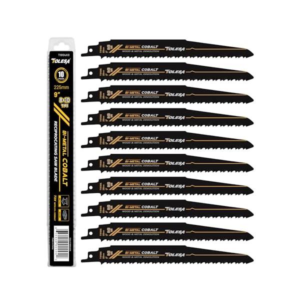 インダストリアルブラック/225mm/-・Size:225mmNumberOfItems:10・コバルト含みTOLESAレシプロソーブレードは8％コバルト含みのバイメタルの鋸の歯を採用して、普通のバイメタルブレードに比べてより硬く、ハードな...