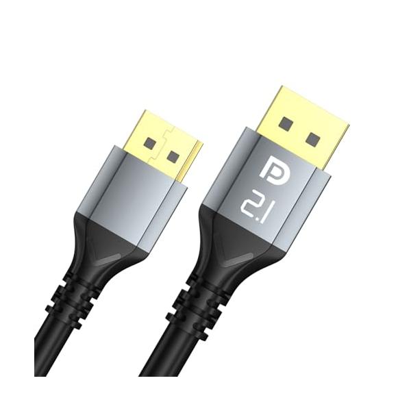 -/1.5m/1.5m・Size:1.5m・最新DisplayPort 2.1規格：最新2.1規格現在ある最高規格のDisplayPortケーブルです。最大16K(16K@60Hz)の解像度に対応し、16K@60Hz / 8K@144Hz ...