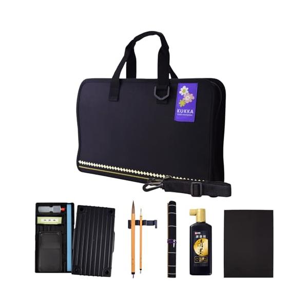 黒/-/JZ-A3#49・パッケージ個数:1・商品授業や習い事に必要な道具が全て入った書道セット。シンプルなデザインで長く使える。・特長1ランドセルにも入る超スリムタイプで低学年でも持ち運びやすい。・特長2墨汁は衣服に付いても洗濯で落ちやす...