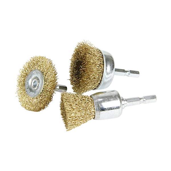3個入りゴールド/-/3PCS・Style:3個入りPatternName:単品・パッケージ個数:1・用途:サビ落としや塗装剥がし・カップワイヤー50mm・ホイールワイヤーサイズ:50mm・エンドワイヤーサイズ:25mm・材質:特殊鋼