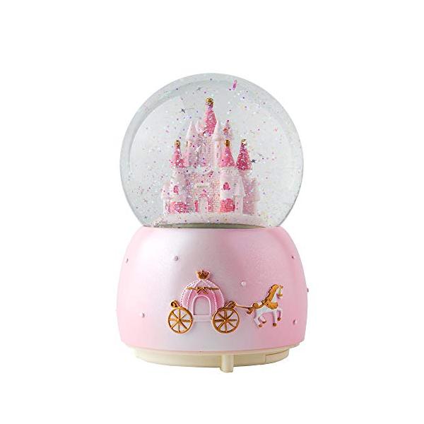 メリーゴーランドピンク/オルゴール メリーゴーランド/オルゴール・Color:ピンク・パッケージ個数:1・内回転と外回転:スノードーム オルゴールの底にあるぜんまいを4?5回ひねると、透明な水晶玉の内側に1頭、外側に5頭の馬が音楽に合わせて...