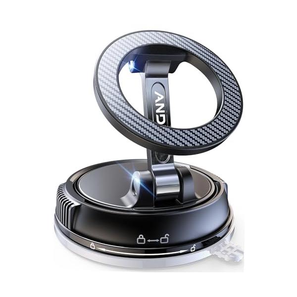 ブラック/-/RLX10・パッケージ個数:1・革新的設計！磁力＋真空ゲル吸盤の車載スマホホルダー最強コンビANDERYお客様の声を基に、画期的な磁力＋真空ゲル吸盤のスマホホルダー 車を開発しました。この新製品は、「磁力不足」「頻繁な脱落」「...