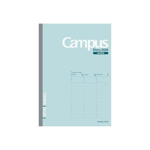 ライトグリーン/A5/ニ-CWVLG-A5-26・Color:ライトグリーンSize:A5・パッケージ個数:1・期間 週間：2026年1月〜2026年12月 (月曜始まり)・サイズ A5：タテ210×ヨコ148mm・カラー ライトグリーン・...