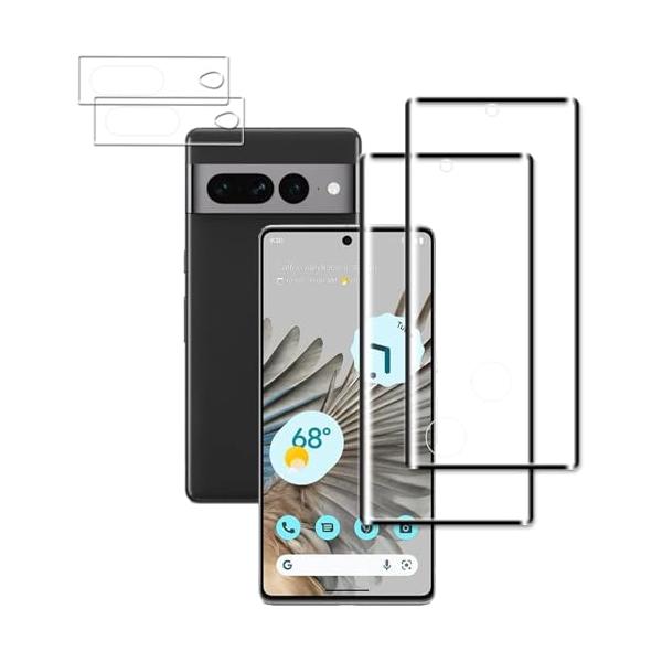 透明/Google Pixel 7 Pro/-・Size:Google Pixel 7 Pro・対応機種-2+2枚入りGoogle Pixel 7 Pro 用 ガラスフィルム（２枚入り）＋カメラフィルム（2枚入り）。万が一製品にご満足いただ...