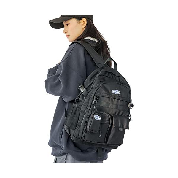 リュックサックバックパック4454-ブラック/43x30x15cm/-・Color:4454-ブラック・3層式の大容量構造&amp;独立ポーチ付き★サイズ：43x30x15cm/0.55kg収納スペースはたくさんあるのでとても便利です。★メ...