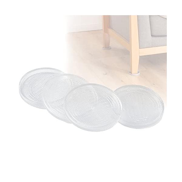クリア/直径6cm/-・ソファー 滑り止め用に精巧に設計ソファの滑り止めパッドは、ソファ用に特別に設計されています。滑り止めマットョンは丸いデザインで、丸いソファやベッドの支柱の脚によくなじむようになっています。滑り止めマットョンは、表裏に...