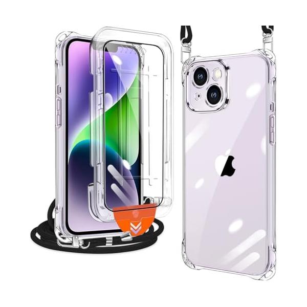 クリアクリア/iPhone 14 Plus/-・Size:iPhone 14 PlusColor:クリア・対応機種ご注意 に対応なので。お間違えないようお願い申し上げます。紛失防止で弾力性のある耐久性のあるTPU素材は、柔らかく快適なグリッ...