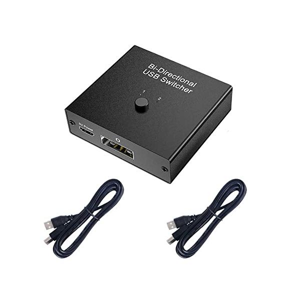 -/USB-A 双方向2入力1出力/-・Size:USB-A 双方向2入力1出力・パッケージ個数:1・双方向切替・1台のUSB機器またはPCを2台で共有：本製品は2台のパソコンで1台のプリンター・マウス・キーボードを共有できるほか、1台のパ...