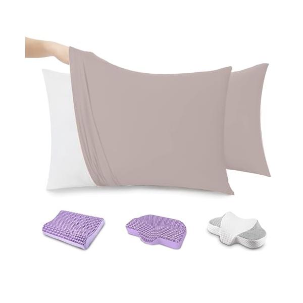 .ベージュ/35×55cm位の枕適用/TLZT-ZQ33・Color:.ベージュSize:35×55cm位の枕適用・パッケージ個数:1・「のびのび~素材で」 このピローカバーはポリエステル95％ +ポリウレタン 5%の素材を採用、まるで着慣...