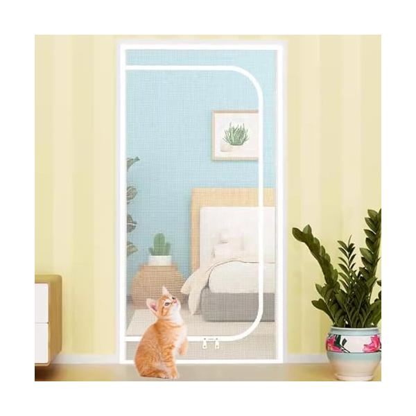 D型ホワイト/80*210cm/-・Size:80*210cmColor:D型ホワイト・★サイズと適用場所80*210cm（幅広さ*高さ）、本品は多サイズができ、中小型ペットに対応し、猫や犬、うさぎなどの小動物も赤ちゃんも使用できます。また...