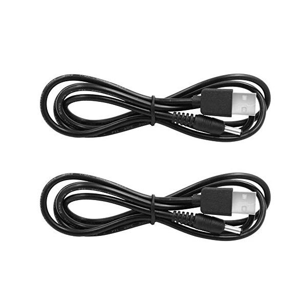 ブラック/外径5.5mm 内径2.1mm2Pcs/aaa・Size:外径5.5mm 内径2.1mm2Pcs・パッケージ個数:1・DC電源供給ケーブル：本商品はUSB オス to DCプラグ、最大3アンペア、 外径5.5mm内径2.1mmの5...