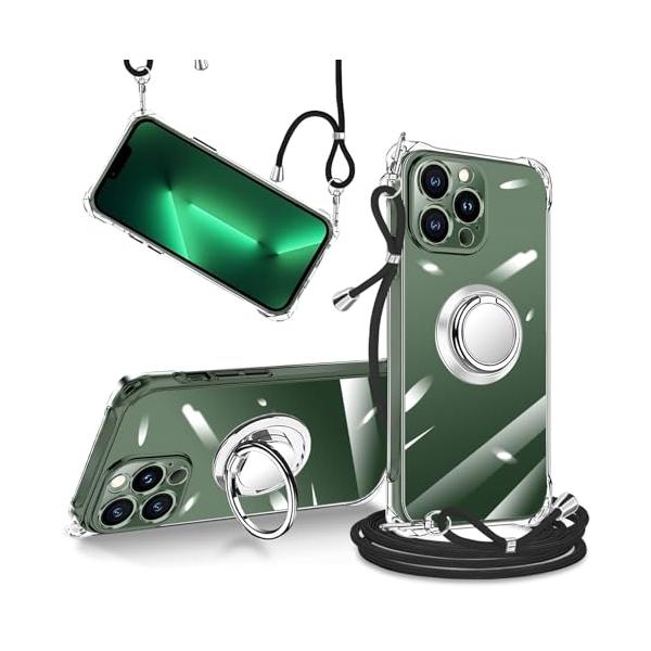 クリア/iPhone13Pro/-・Size:iPhone13ProColor:クリア・対応機種iPhone 13 Pro 専用保護カバー。・長さ調整 &amp; ストラップの脱着が1秒で調節なストラップにより、サイド、またはフロントに持ち...