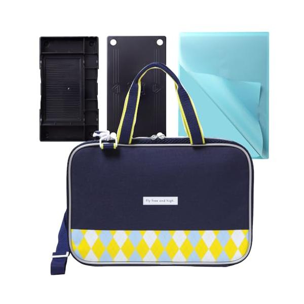 書道バッグアーガイルイエロー/書道バッグ/AF231B-AY・Color:アーガイルイエローSize:書道バッグStyle:書道バッグ・パッケージ個数:1・デザインデザイナーが手掛けたスタイリッシュバッグ！・収納バッグダブルファスナーで全開...