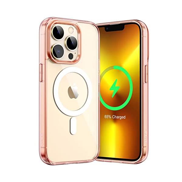 ローズゴールド/6.1インチ/3693D・Color:ローズゴールド・[互換性] iPhone 13 Pro (6.1インチ)用に特別に設計されています。38個のマグネットを内蔵し、すべてのMagSafeアクセサリーに対応できるクリアケース...