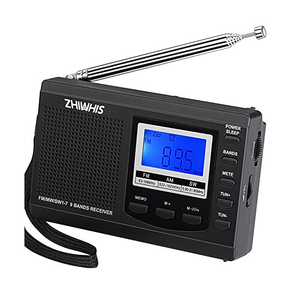 ブラック--改良版/-/ZWS-310・Color:ブラック--改良版・「抜群な受信感度・メモリー」雑音の少ない、DSPデジタルチューナー。FM/SW用の最長47センチの回転式7段伸縮ロッドアンテナとAM用の内蔵バーアンテナを装備しており、...