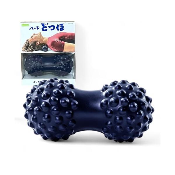 ハードネイビー/-/3B-4720・Style:ハード・パッケージ個数:1・La-VIE「ハードどつぼ」は、軟式野球ボールほどの硬さと突起付きの形状で、首・肩・背中・腰・お尻・ふくらはぎ・足裏などの筋膜リリースに活用できるアイテム。ピーナッ...