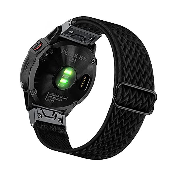Luxuryフルブラック/-/-・Color:フルブラック・対応機種 スマートウォッチの背面にマークされているモデルを確認してください。QuickFit 26mmストラップは、Fenix 8 51mm  Fenix 7X  Instinct...
