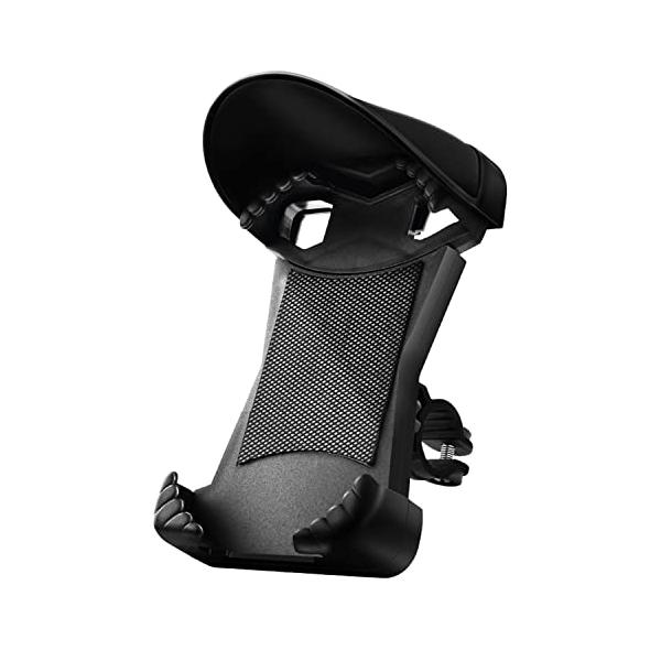 ブラック/-/-・防雨＆遮光UpNovaのバイクスマホホルダーは特別なサンバイザーが装備されます。遮光効果があり、効率的に熱放射を遮断でき、12時間日焼けられでも、スマートフォンは熱くならなくて、高温から守ります。ハスの葉の防水原理に基づい...