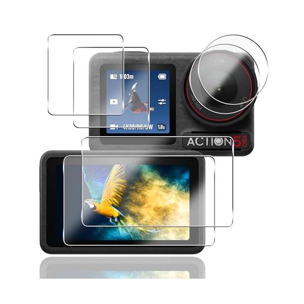 クリア 9H保護/対応 DJI Osmo Action 5 Pro/対応 DJI Osmo Action 5 Pro・Color:クリア 9H保護Size:対応 DJI Osmo Action 5 Pro・対応機種・簡単に貼り付け 対応 D...