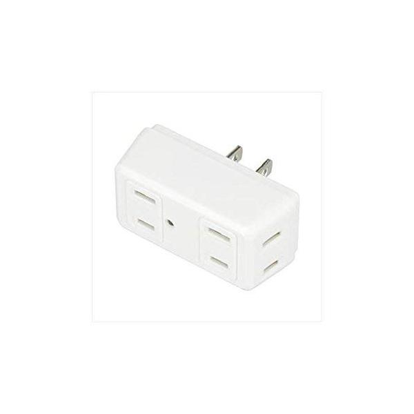 ホワイト/奥行(mm):26 幅(mm):62 高さ(mm):30/Y02HQK400WH・パッケージ個数:1・サイズ(約):幅62×奥行26×高さ30mm・本体重量(約):40g・個口数:コンセント/4個口・定格容量:125V 15A・合...